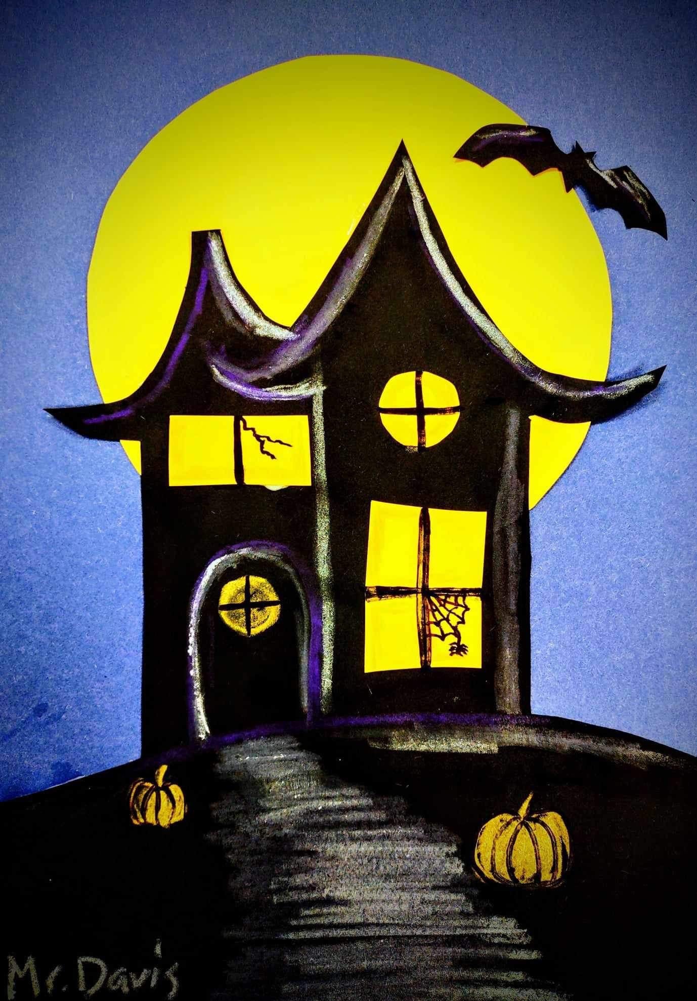 Haunted House Art Project