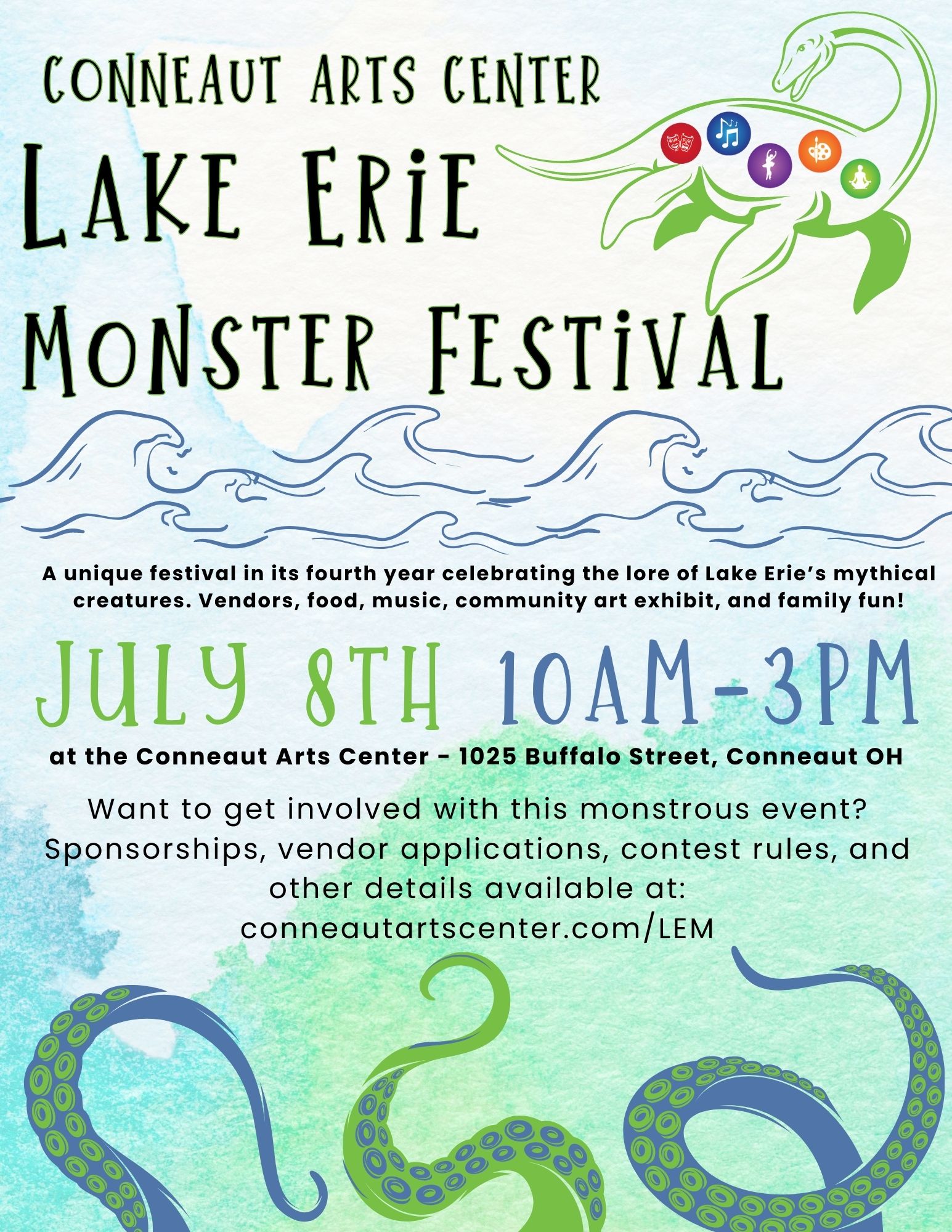 Lake Erie Monster Show Vendor | Conneaut Arts Center